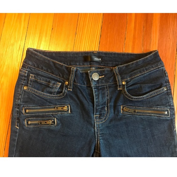 Aqua | Jeans | Aqua Skinny Jeans With Zipper Detail | Poshmark